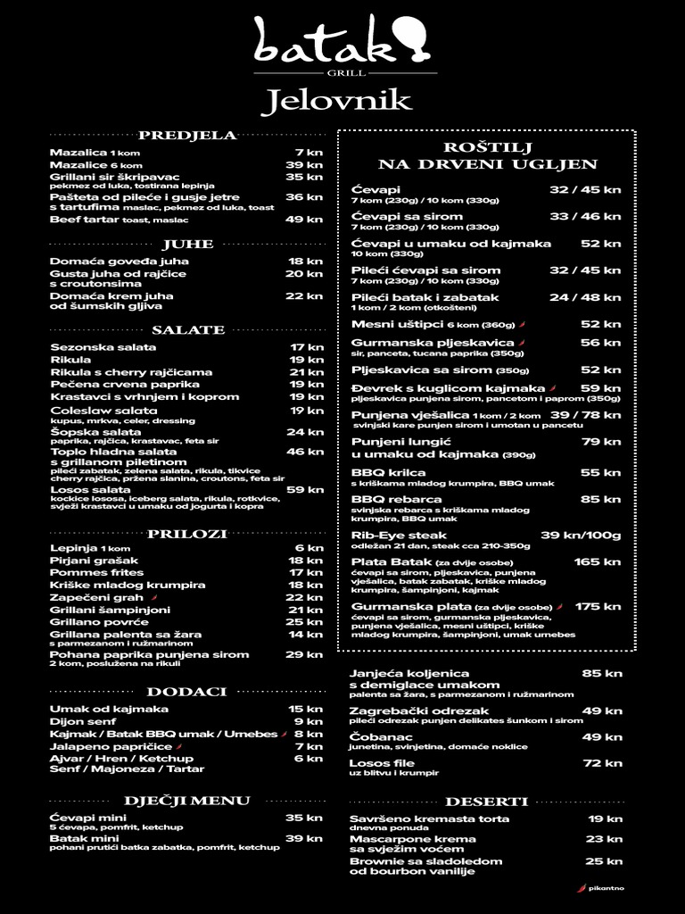 Batak Cjenik Web 2019 | PDF