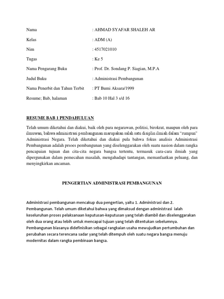 Resume Bab 1 Pendahuluan | PDF | Pengelolaan Keuangan & Uang | Politik