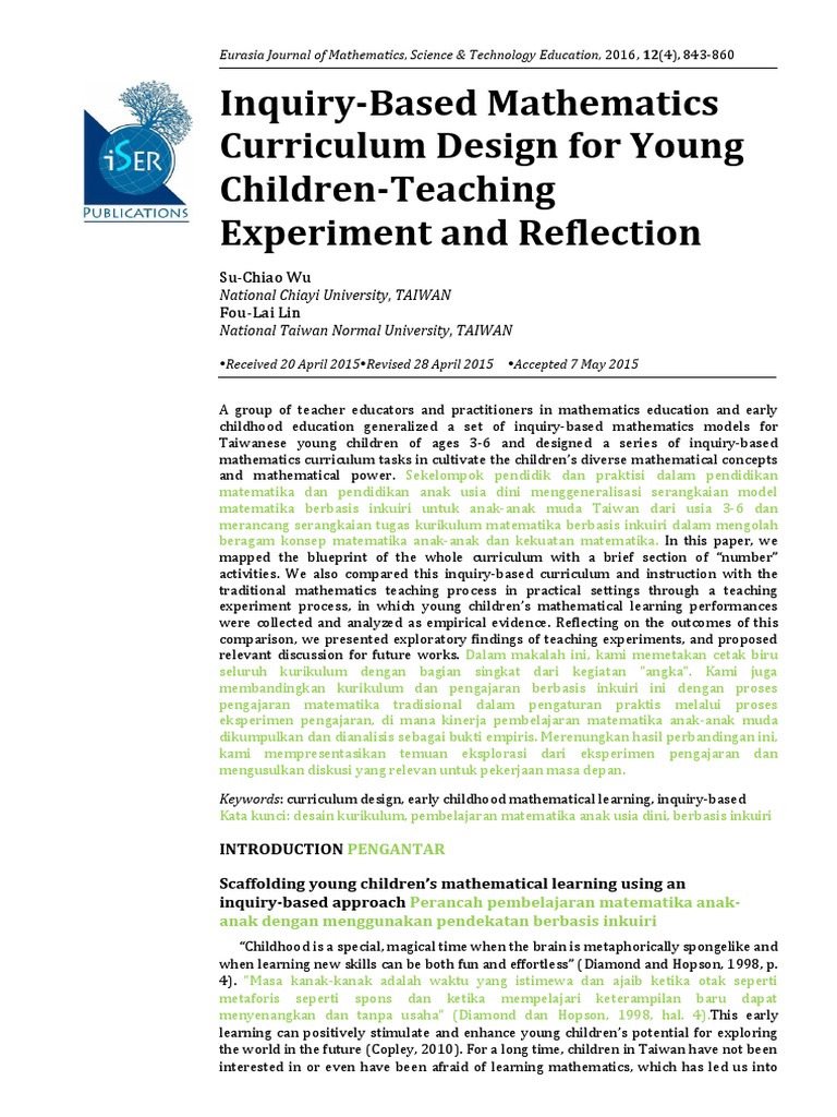 Inquiry-Based Mathematics | PDF | Inquiry Based Learning ...