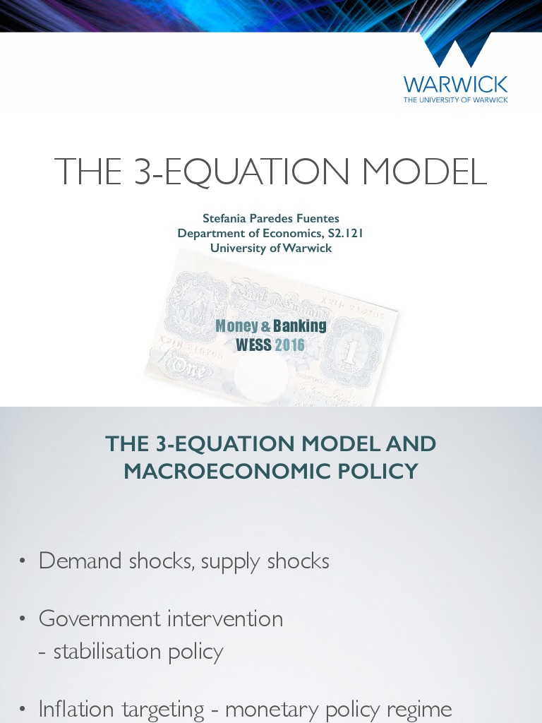 The 3 Eq Model - Web PDF | PDF | Macroeconomics | Taylor Rule