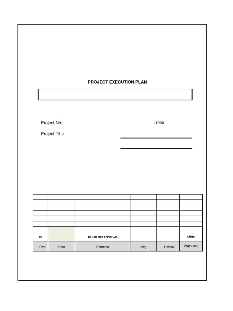Project Execution Plan Overview | PDF | Specification (Technical ...