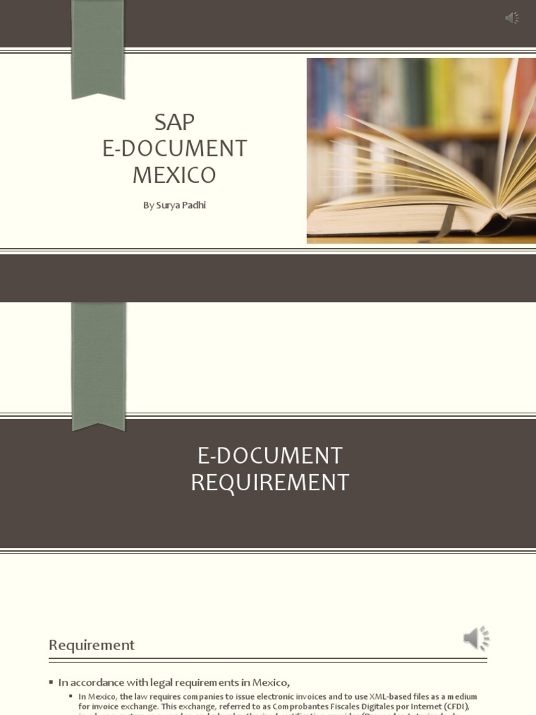 2019 SAP E-Document Mexico (E-Invoice + E-Payment) | PDF | Invoice ...