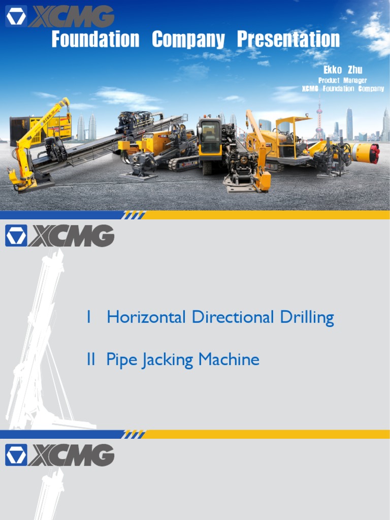 XCMG Trenchless | PDF | Tunnel | Pipe (Fluid Conveyance)