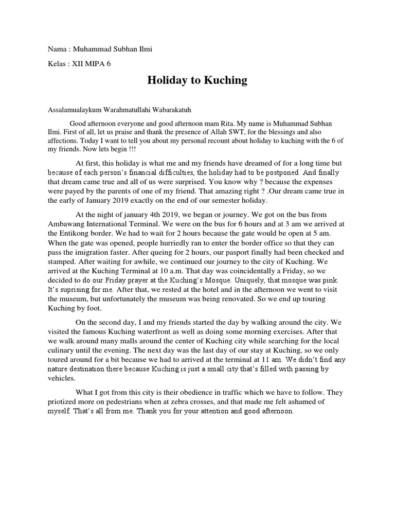 Holiday Pdf