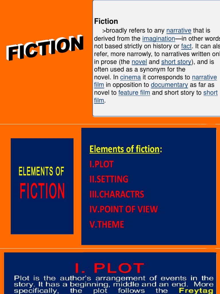 Fiction: Narrative Imagination Fact Novel Short Story Cinema Narrative ...