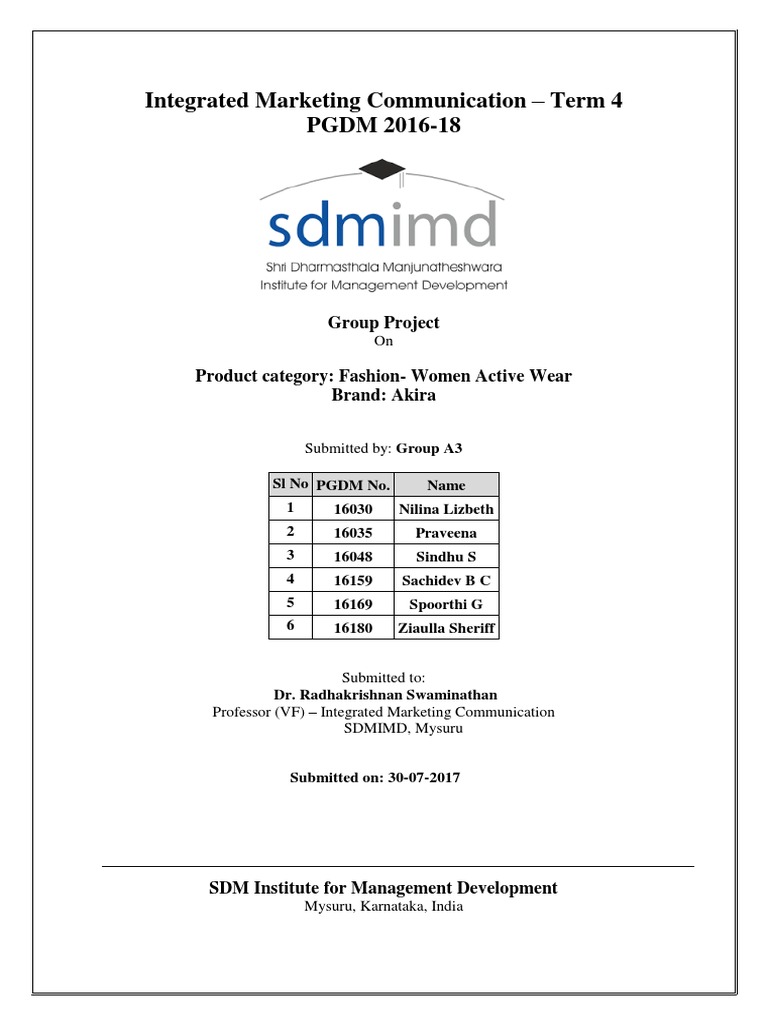 A3 IMC Report Nilina Sec A | PDF | Retail | Brand