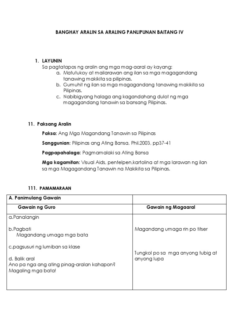 LP Pagtuturo | PDF