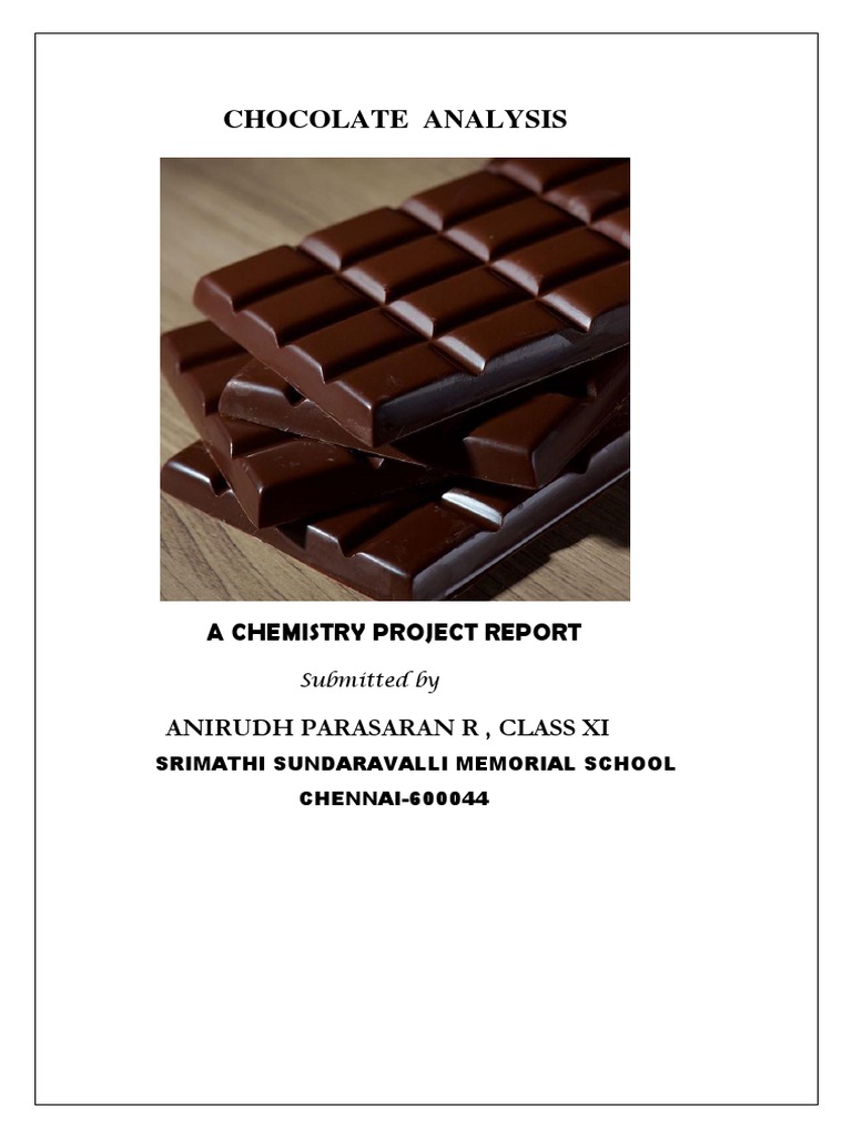 Chocolate Analysis 2 | PDF | Chocolate | Drink