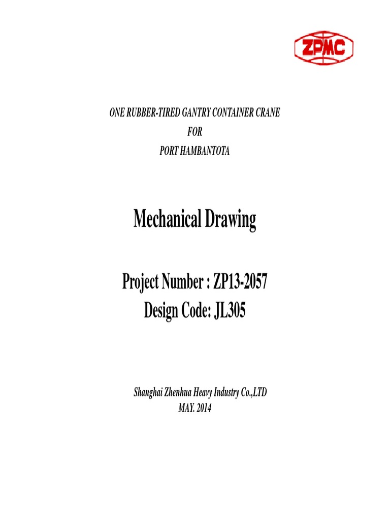 Zp14-2252 Hambantota 2 RTG Mechanical Drawing | PDF
