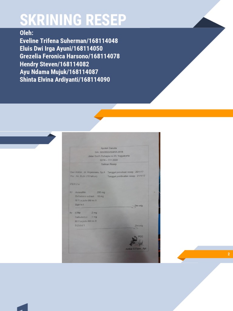 Skrining Resep | PDF | Pengembangan Diri | Sains & Matematika