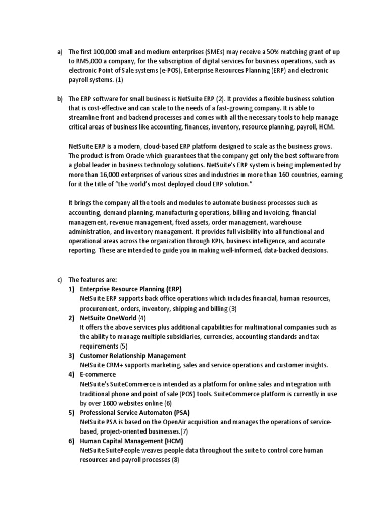 1) Enterprise Resource Planning (ERP) | PDF | Enterprise Resource Planning | Information ...