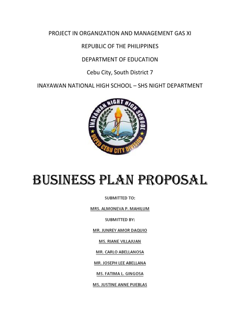 Business Plan Proposal | PDF | Menu | Restaurants