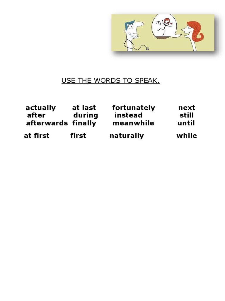 Speaking Connectors | PDF | Language Arts & Discipline