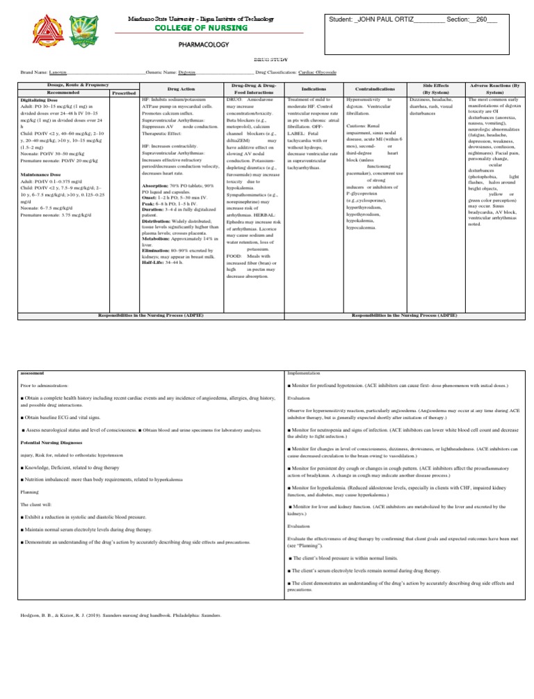 lanoxin | Medical Specialties | Drugs