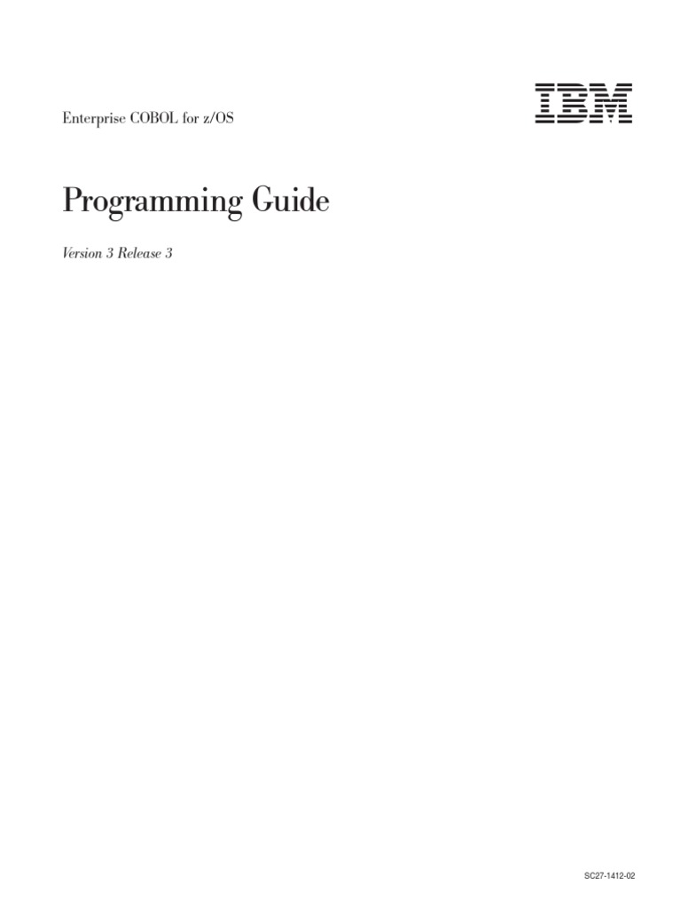 Enterprise Cobol Programming Guide Pdf Xml Computer Program