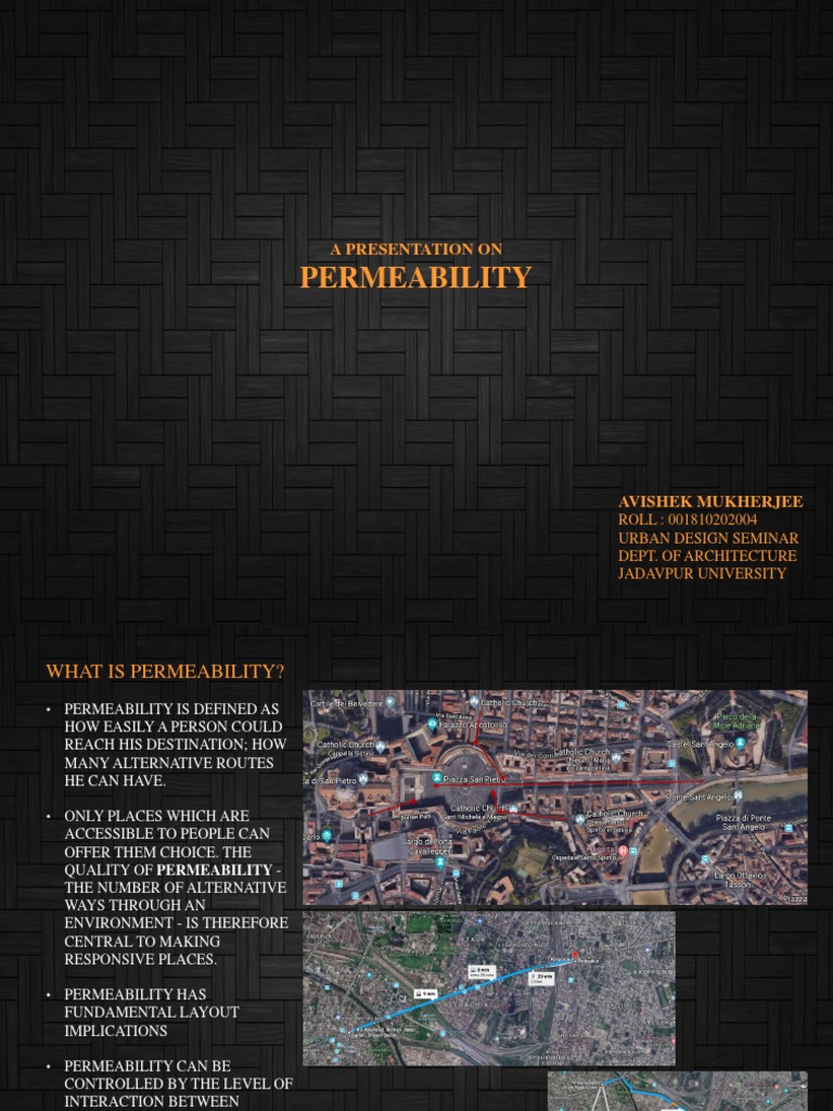 Permeability | PDF | Land Use | Urban Geography