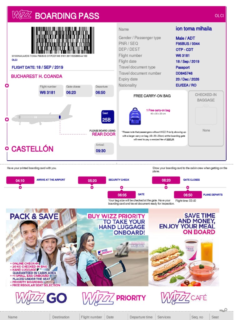 BoardingPass PDF | PDF | Baggage | Flight Attendant