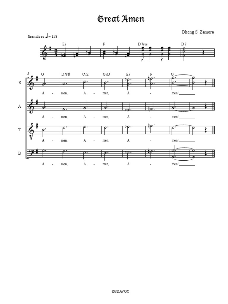Great Amen PDF | PDF