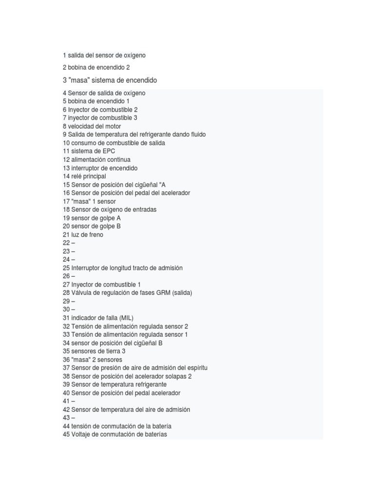Pinout ECU Bosch M7 y ME7 | PDF | Tecnología
