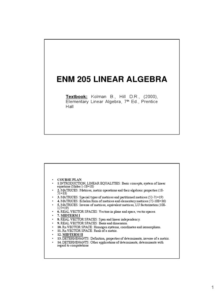 CHAPTER1LinearEquationsandMatrices - Son (Compatibility Mode) | PDF ...