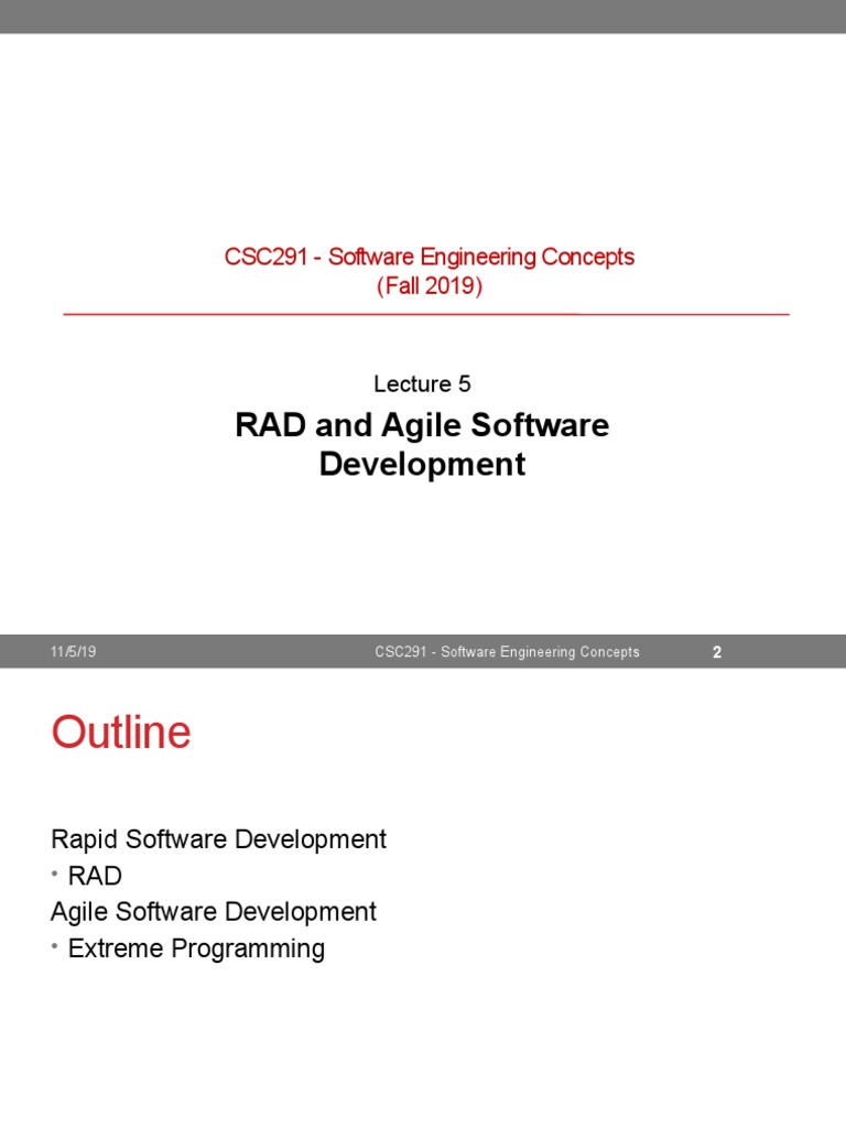 W3 - Lecture 6-RAD and Agile | PDF | Software Development | Software ...