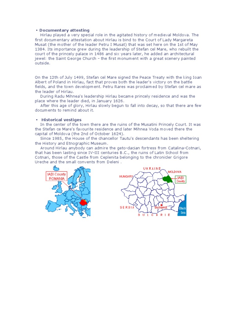 Orasul Harlau | PDF | Europe Travel