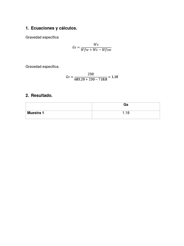 Cálculos, Práctica No2 | PDF