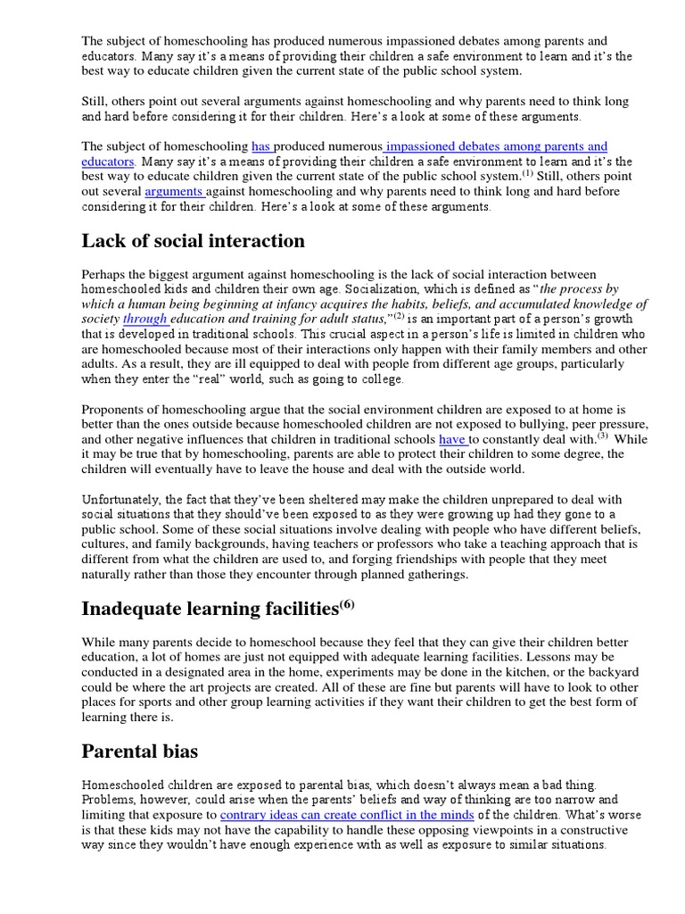 Lack of Social Interaction: Has Impassioned Debates Among Parents and ...