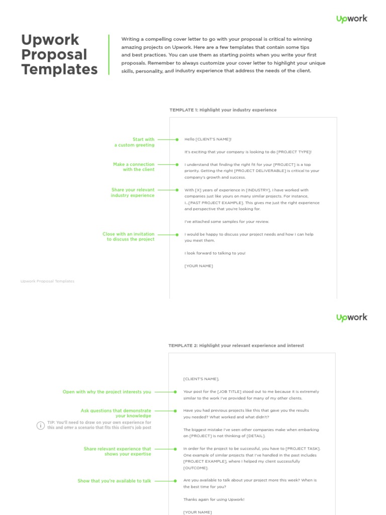 Upwork Proposal Template | PDF | Expert | Epistemology