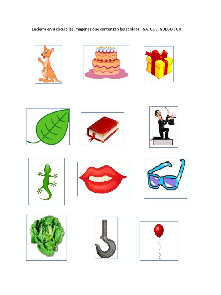 Actividad Silabica Con Fonema G | PDF
