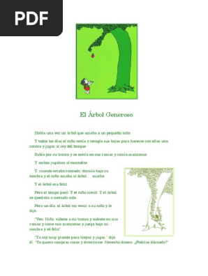 El Tocón Del árbol Generoso Había Una Vez Un árbol… Que Amaba A