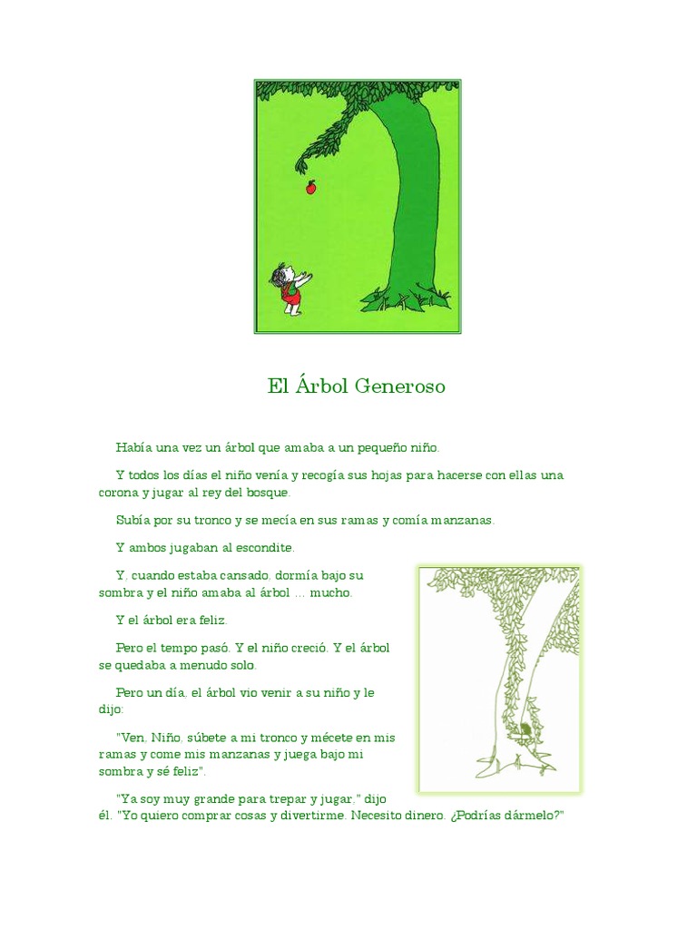 El árbol Generoso Para Imprimir Haruki Murakami: 「The Giving