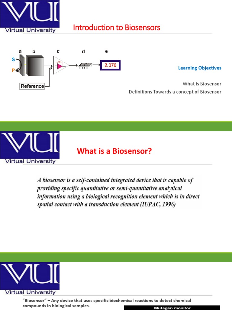 BT505 Handouts | PDF | Biosensor | Field Effect Transistor