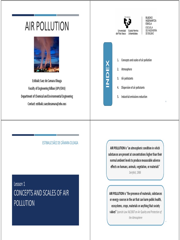 01 Air Pollution Technologies PPT 2018-19-1 | PDF | Atmosphere Of Earth ...