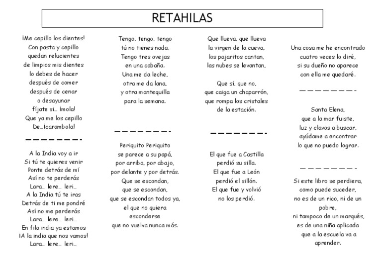 RETAHILAS | PDF | Ocio