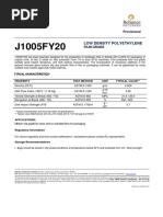 C080MA Impact Copolymer Data Sheet | PDF | Yield (Engineering ...