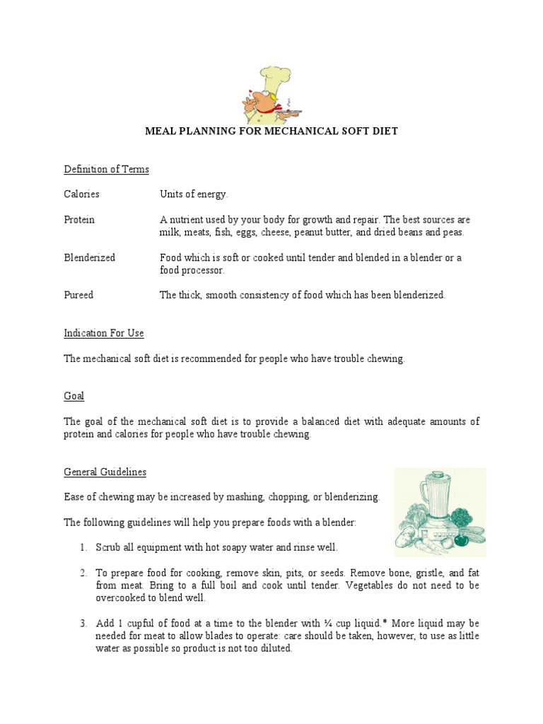 Meal Planning Soft Diet | PDF | Milk | Fruit