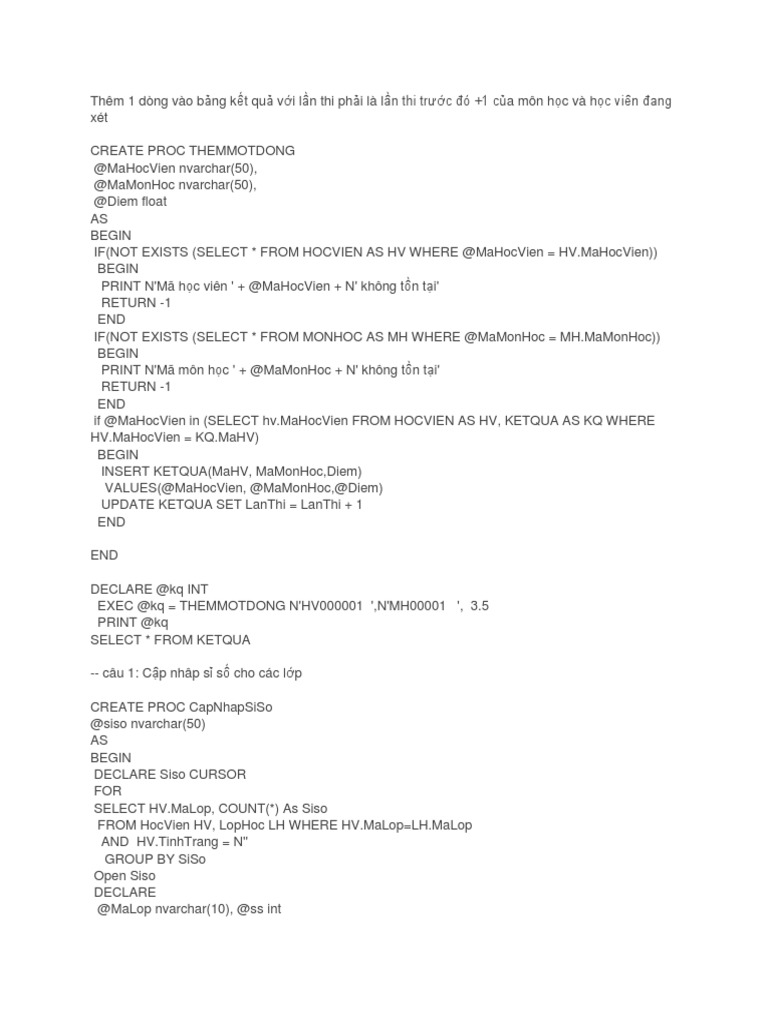 Bai Tap Trigger | PDF