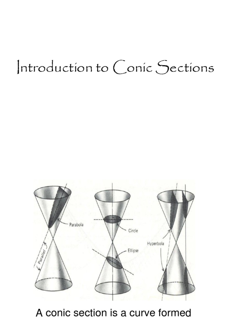 Introduction To Conic Sections A | PDF | Ellipse | Geometry