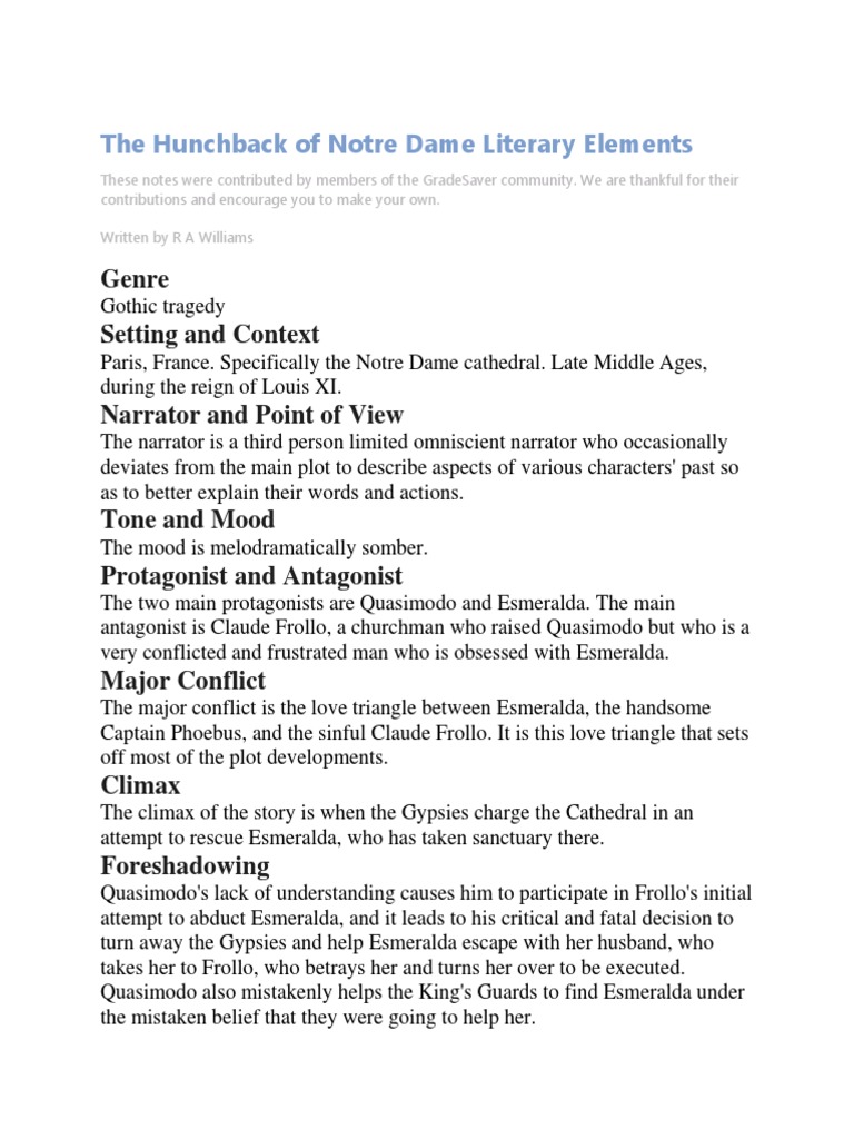 Hunchback of Notre Dame | PDF | Esméralda (The Hunchback Of Notre Dame ...