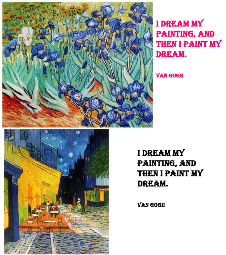 I Dream My Painting, and Then I Paint My Dream.: Van Gogh | PDF