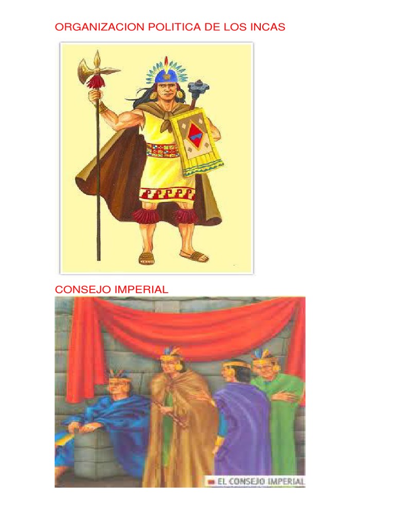 Organizacion Politica de Los Incas Laminas | PDF