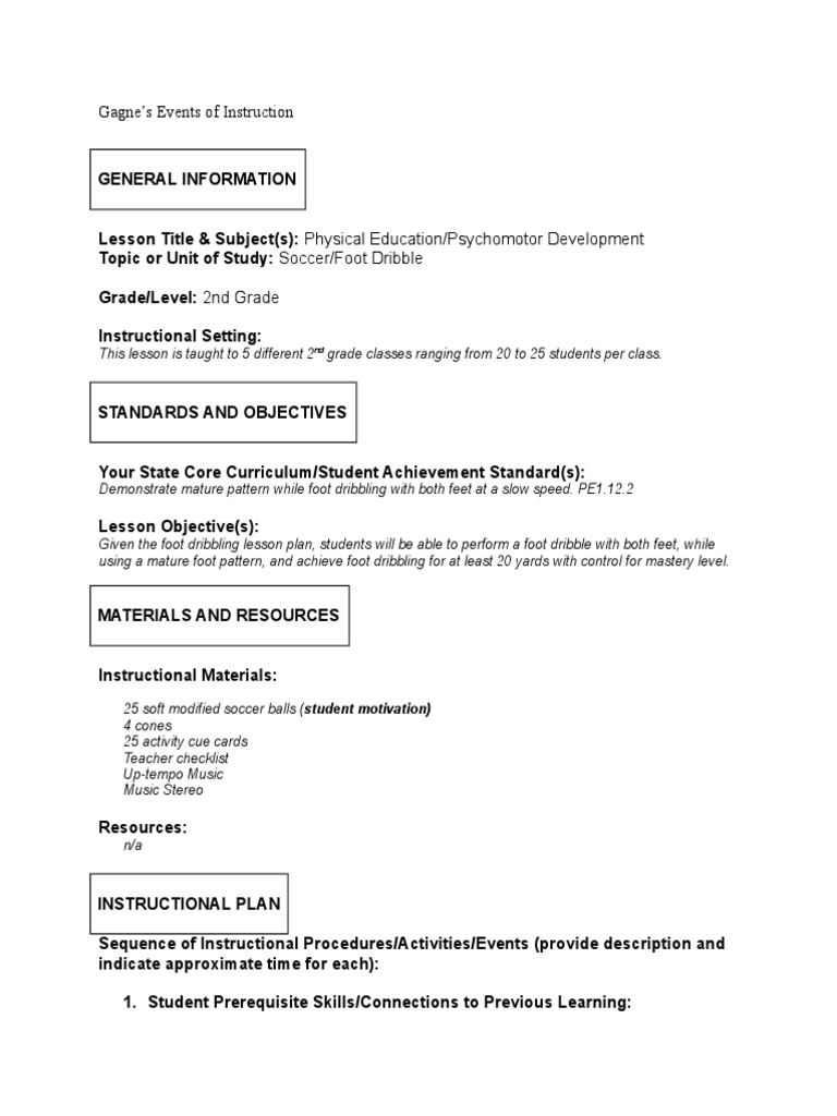 WGU Lesson Plan Task 2 | PDF | Change | Learning