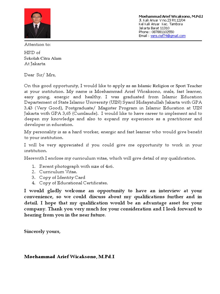 Application Letter and CV | PDF | Psychotherapy | Psychology