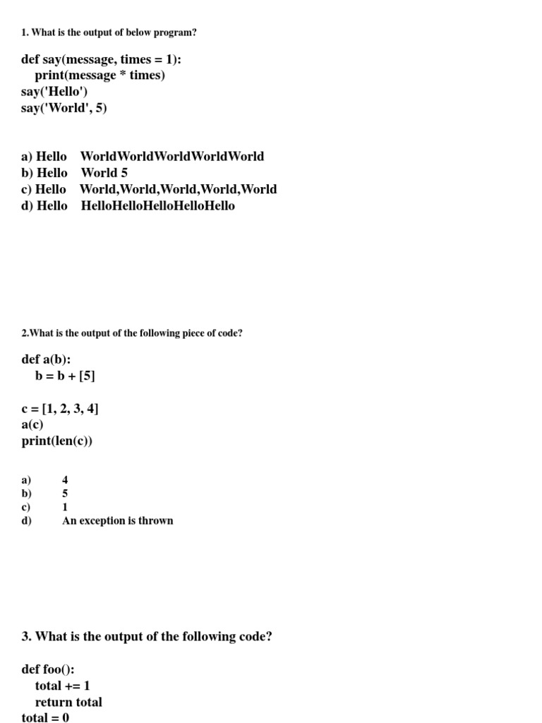 PYHTON: Function Test | PDF | Computer Programming | Software Engineering PYHTON: Function Test | PDF | Computer Programming | Software Engineering