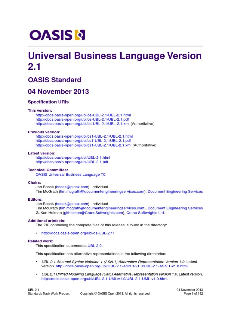 Ubl-2 1 PDF | PDF | Xml | Data Serialization Formats