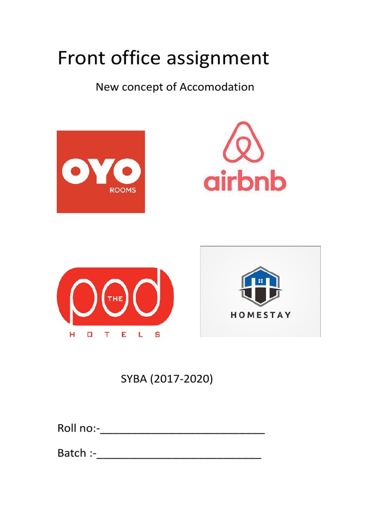 Front Office Assignment: Accommodation Concept | PDF