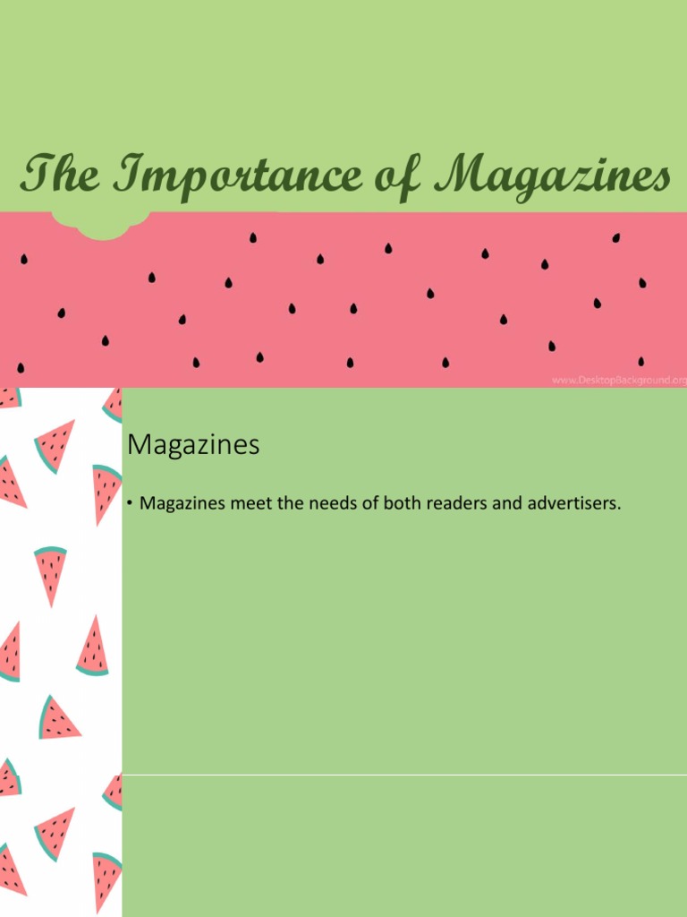 The Importance of Magazines | PDF