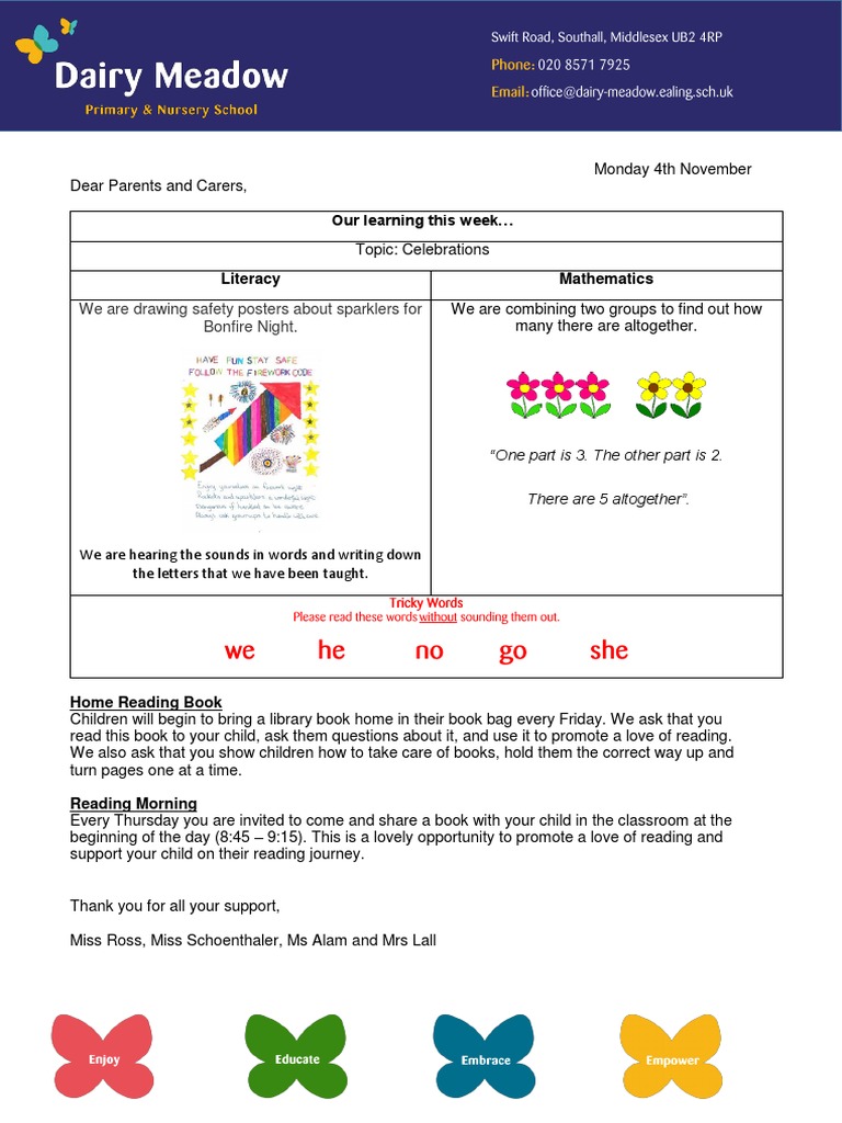 Reception Newsletter 041119 1572877735 | PDF