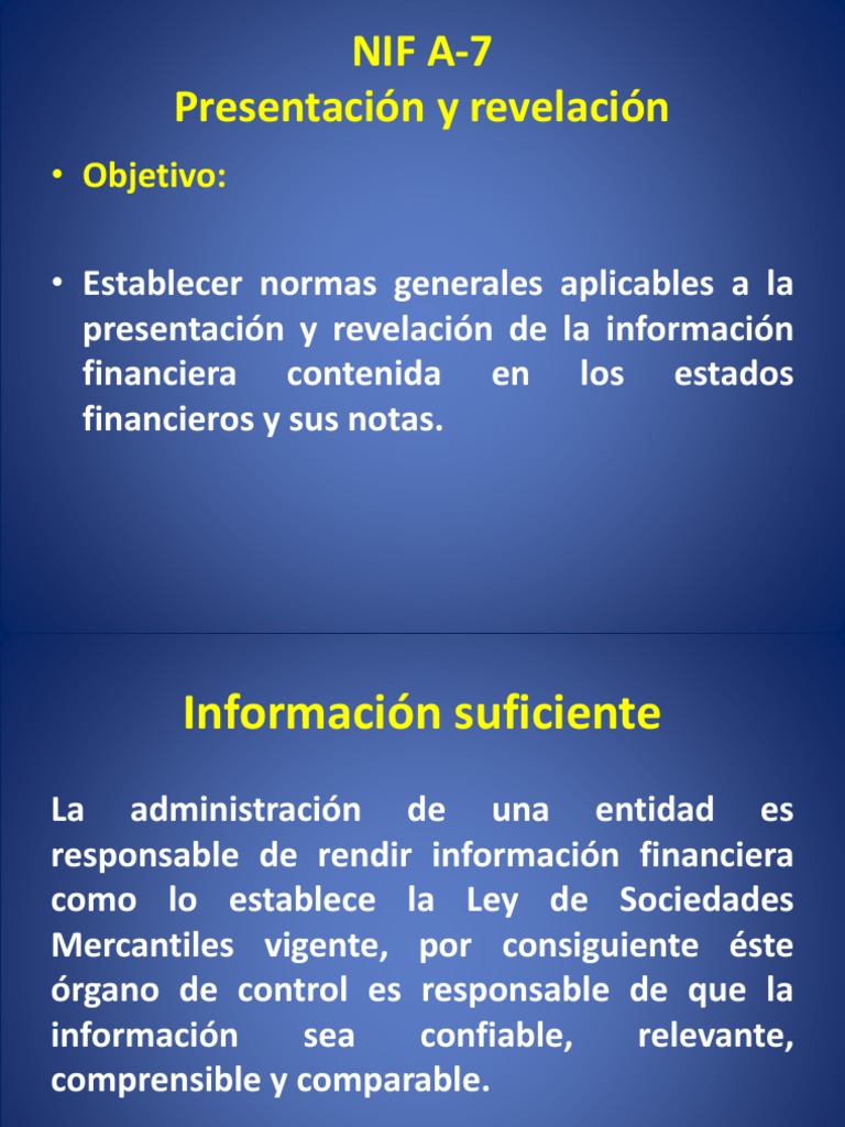 Nif A7 | PDF | Estado financiero | Estado (política)
